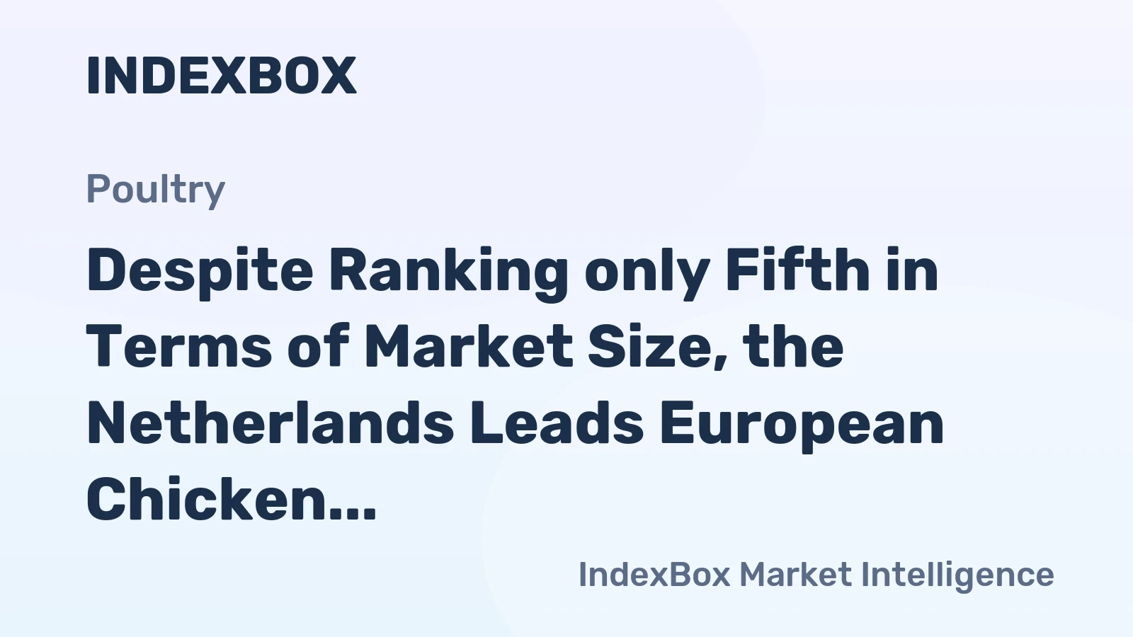 Despite Ranking only Fifth in Terms of Market Size, the Netherlands Leads European Chicken Egg Exports
