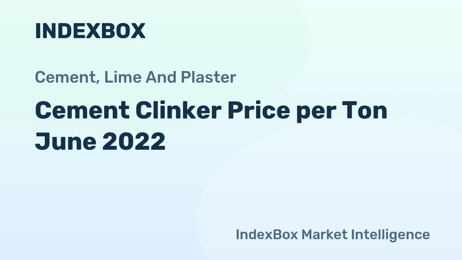 Cement Clinker Price per Ton June 2022