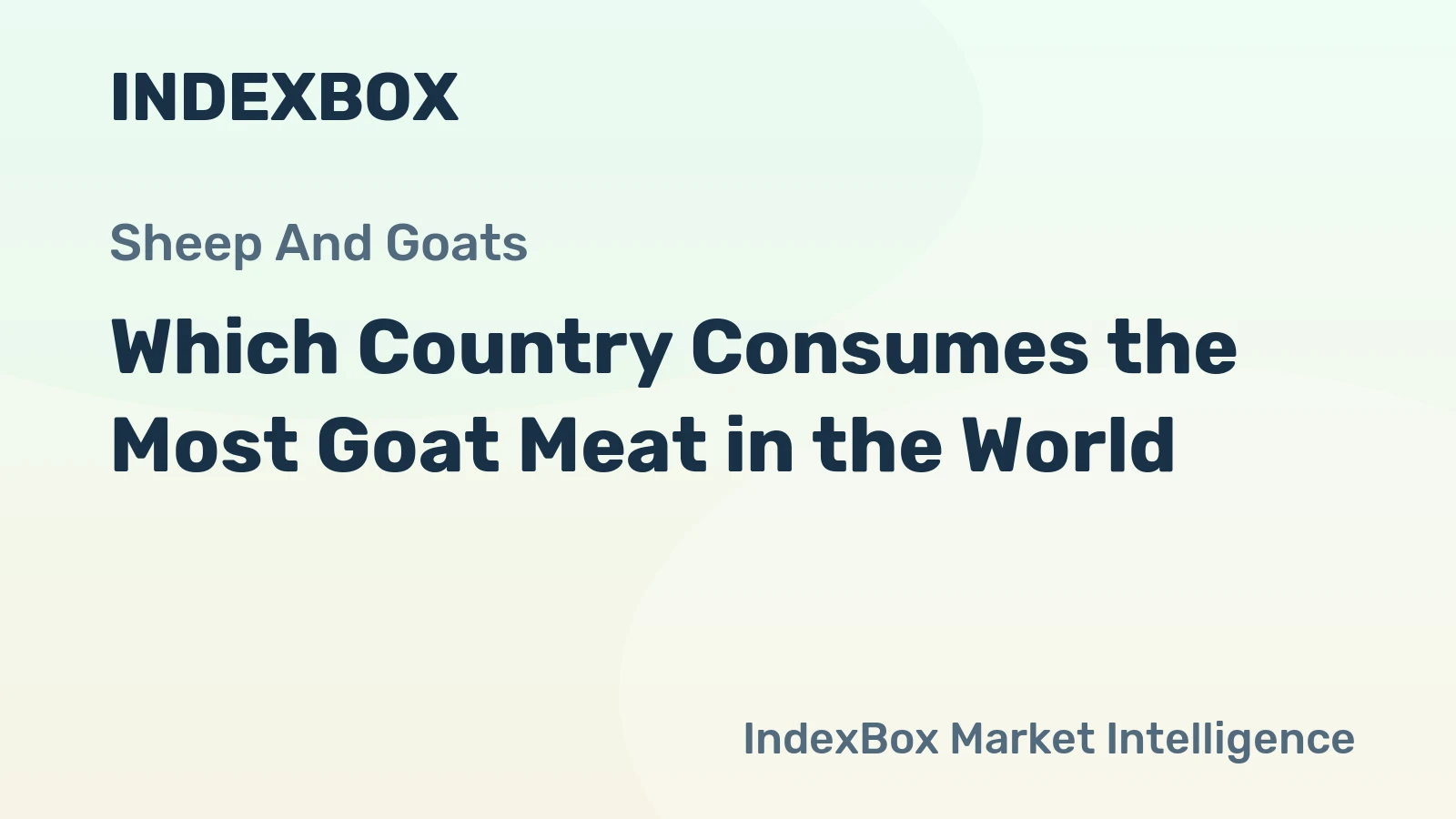 Which Country Consumes the Most Goat Meat in the World?