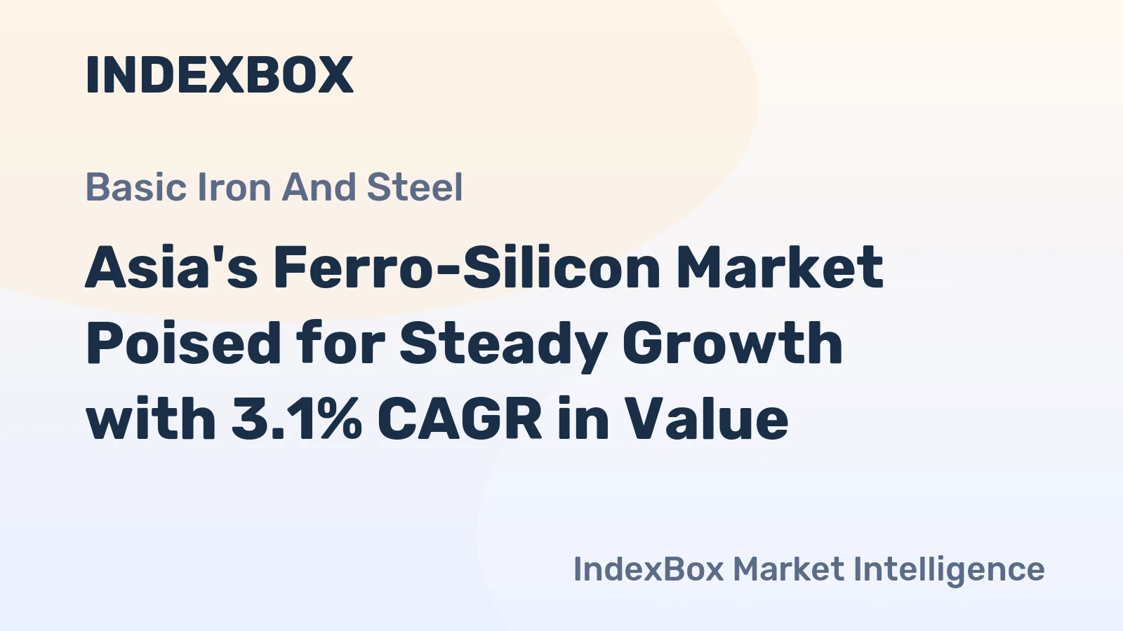 Asia's Ferro-Silicon Market Poised for Steady Growth with 3.1% CAGR in Value