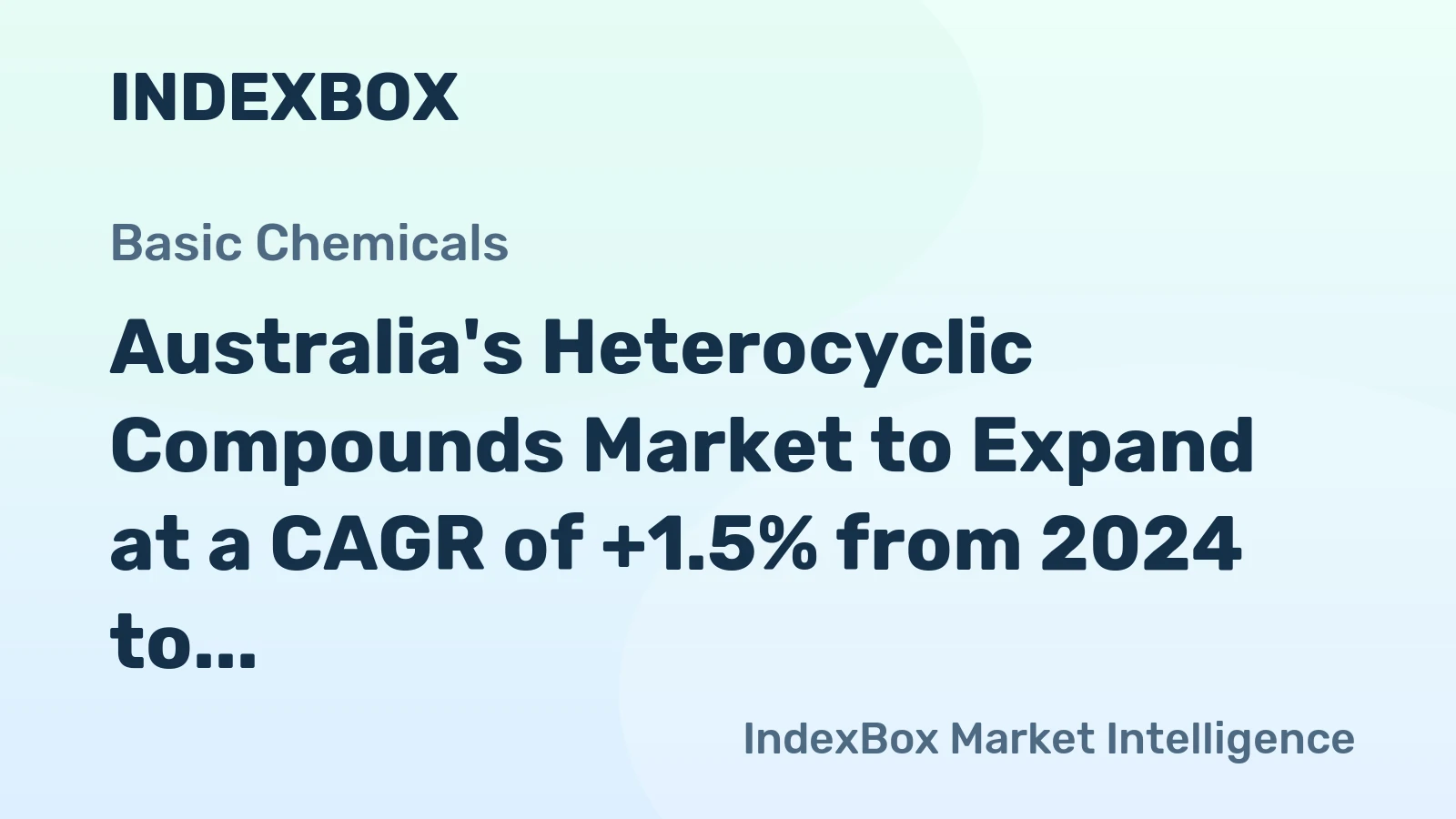 Australia's Heterocyclic Compounds Market to Expand at a CAGR of +1.5% from 2024 to 2035, Reaching $681M in Value by 2035