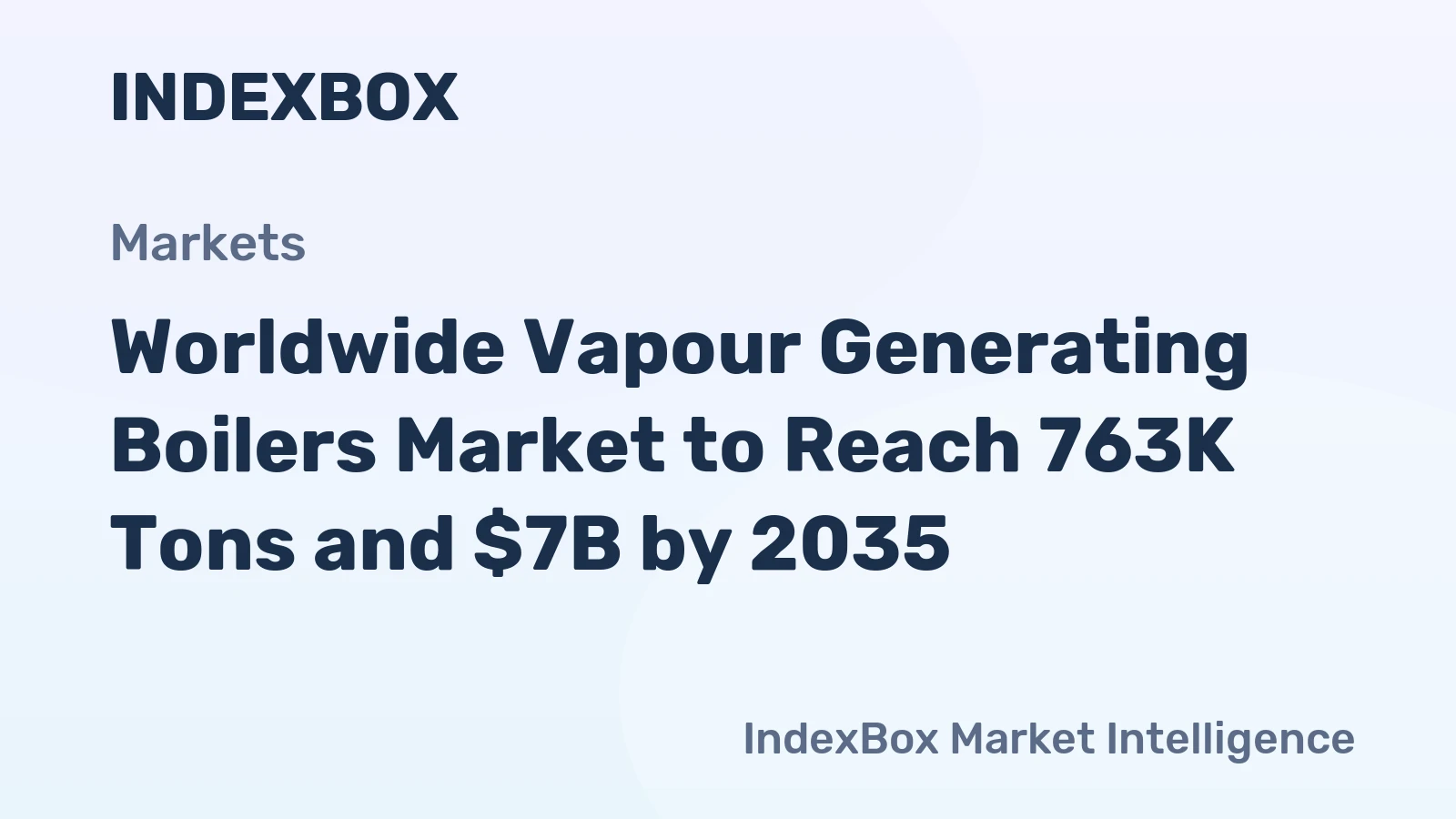 Worldwide Vapour Generating Boilers Market to Reach 763K Tons and $7B by 2035