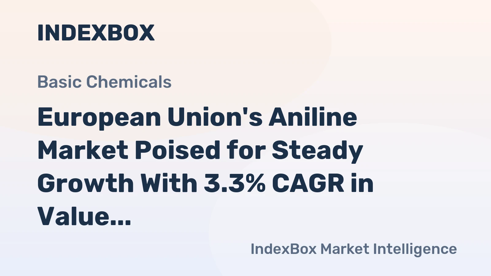 European Union's Aniline Market Poised for Steady Growth With 3.3% CAGR in Value Through 2035