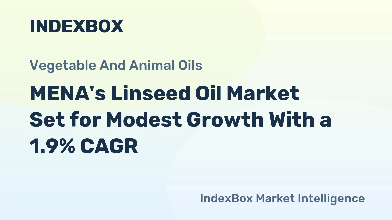 MENA's Linseed Oil Market Set for Modest Growth With a 1.9% CAGR