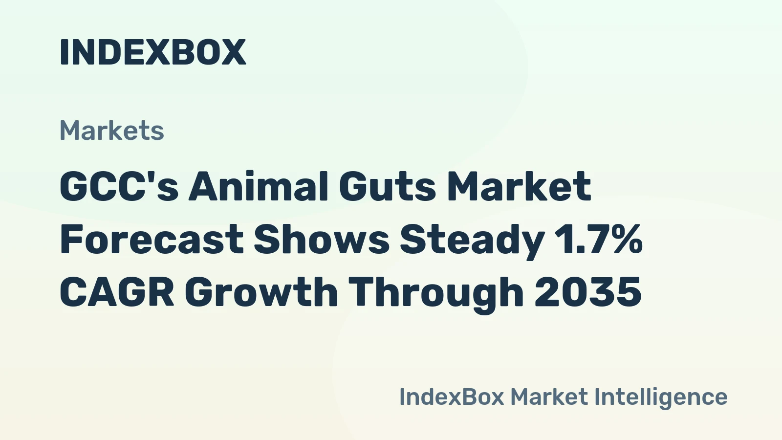 GCC's Animal Guts Market Forecast Shows Steady 1.7% CAGR Growth Through 2035