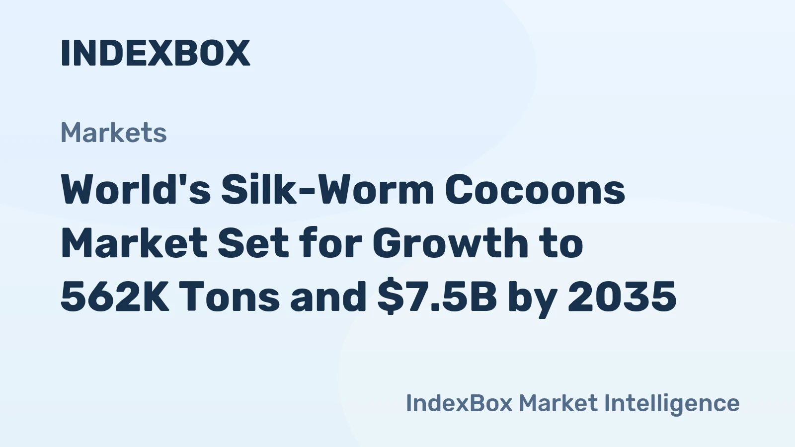 World's Silk-Worm Cocoons Market Set for Growth to 562K Tons and $7.5B by 2035