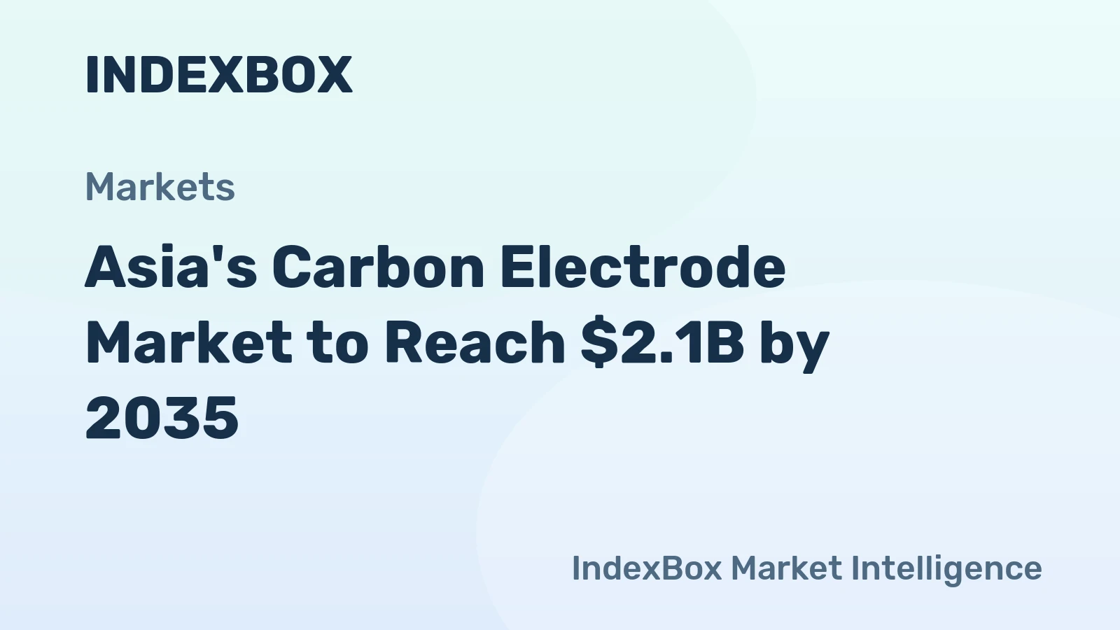 Asia's Carbon Electrode Market to Reach $2.1B by 2035