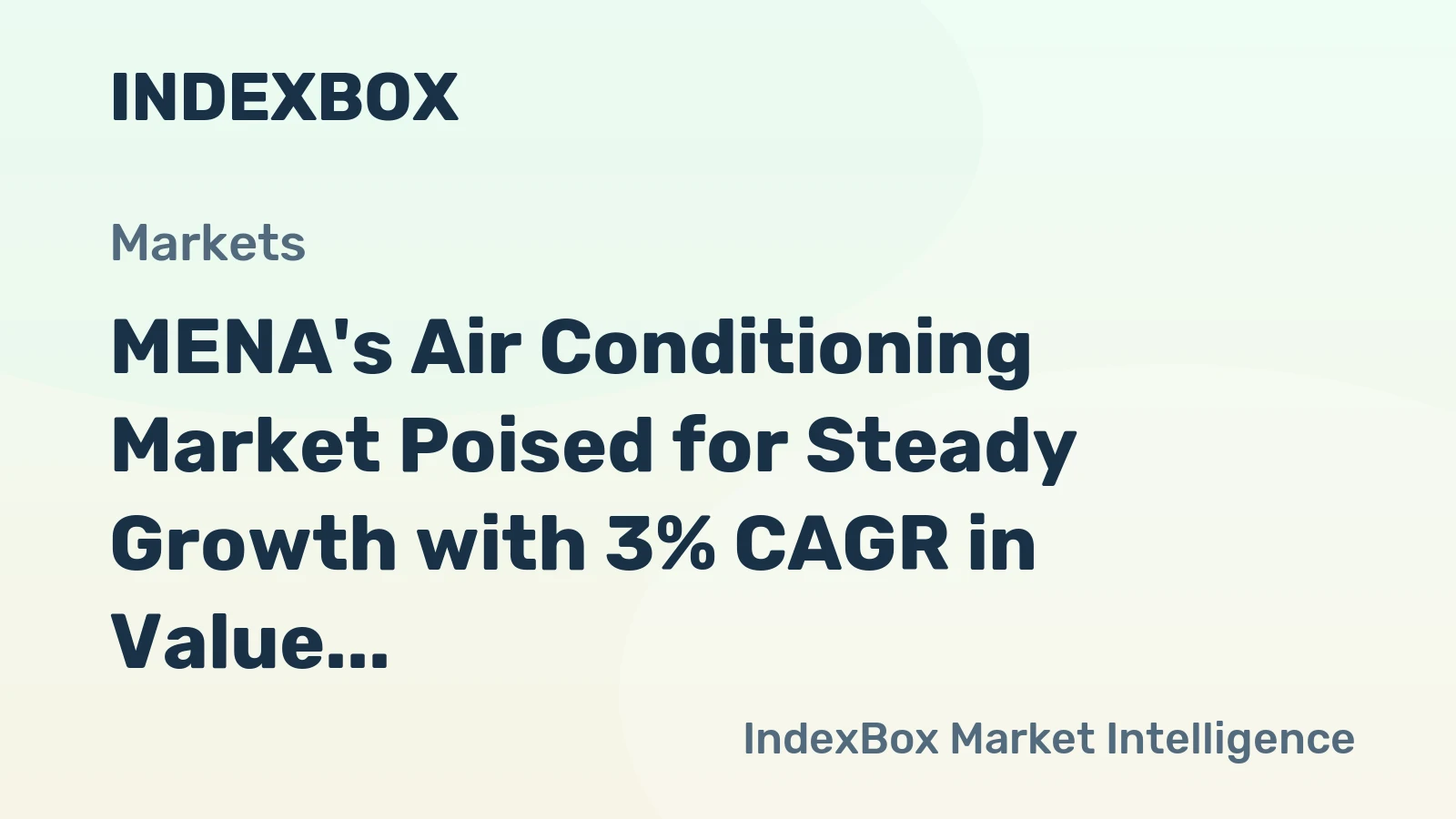MENA's Air Conditioning Market Poised for Steady Growth with 3% CAGR in Value Through 2035