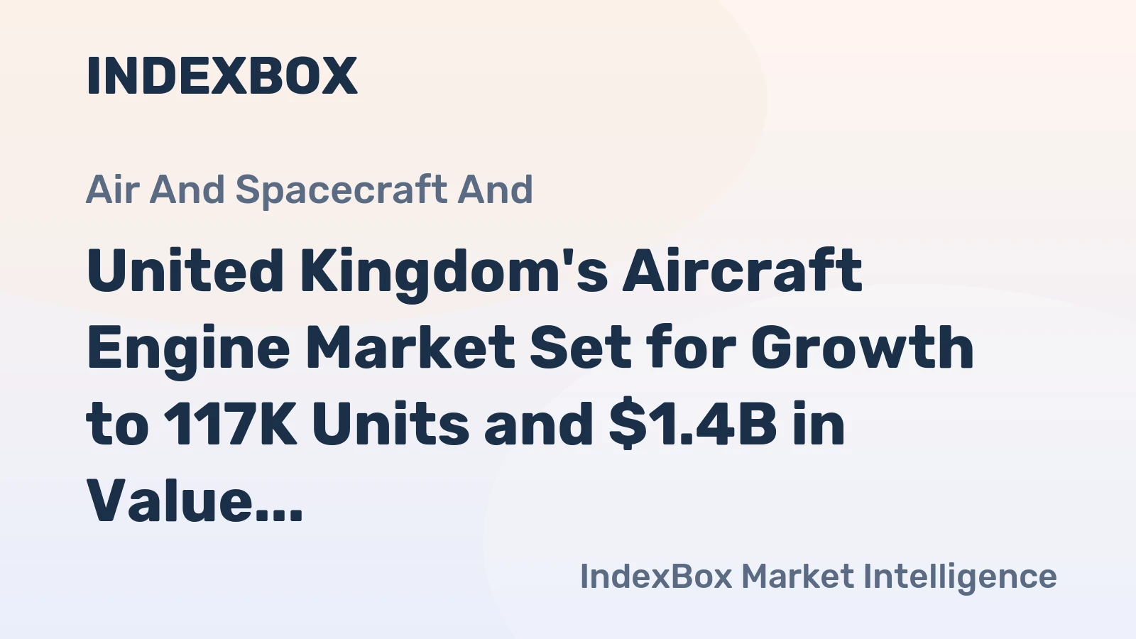 United Kingdom's Aircraft Engine Market Set for Growth to 117K Units and $1.4B in Value