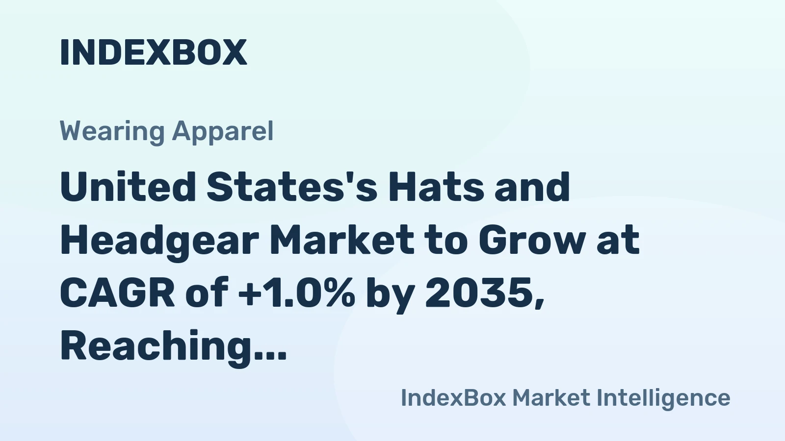 United States's Hats and Headgear Market to Grow at CAGR of +1.0% by 2035, Reaching $3B in Value
