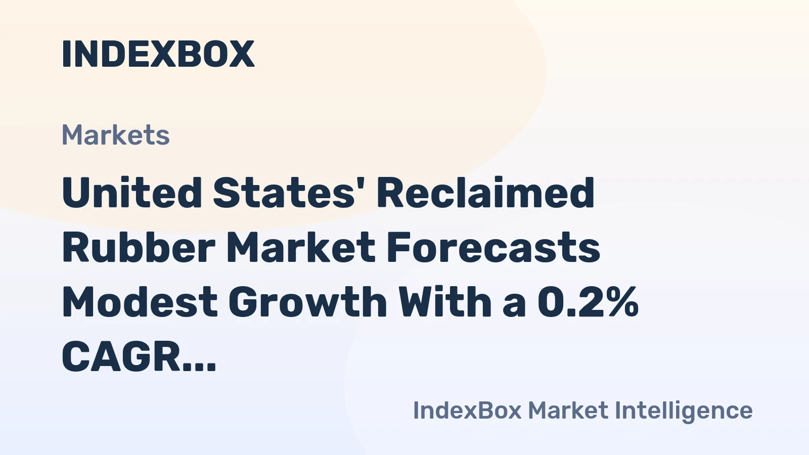United States' Reclaimed Rubber Market Forecasts Modest Growth With a 0.2% CAGR Through 2035