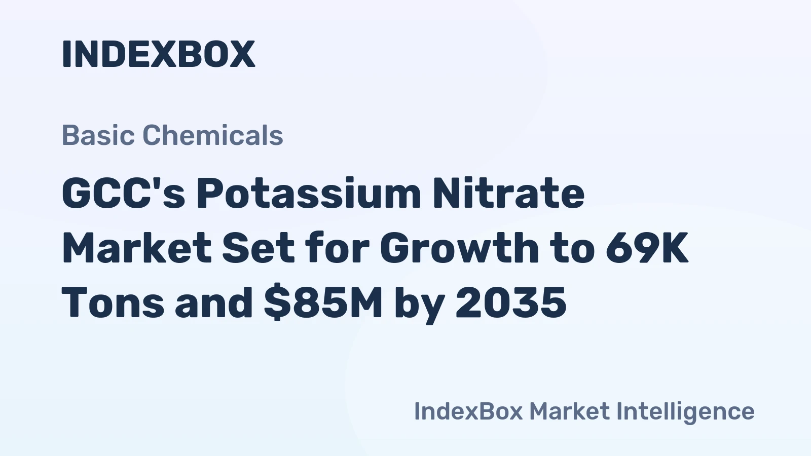 GCC's Potassium Nitrate Market Set for Growth to 69K Tons and $85M by 2035