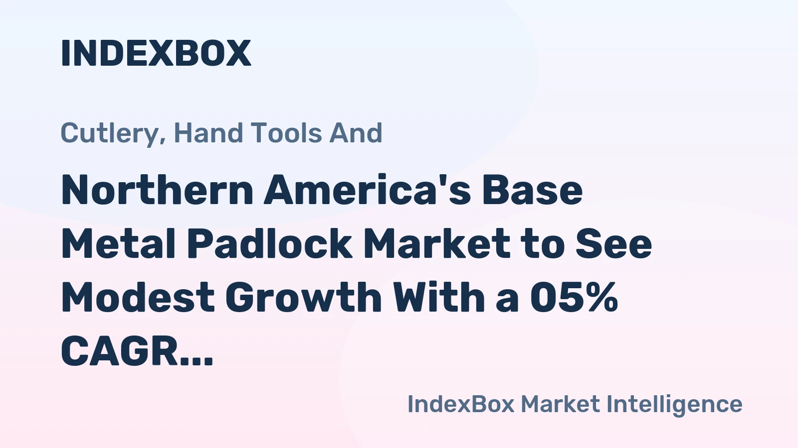 Northern America's Base Metal Padlock Market to See Modest Growth With a 05% CAGR Through 2035