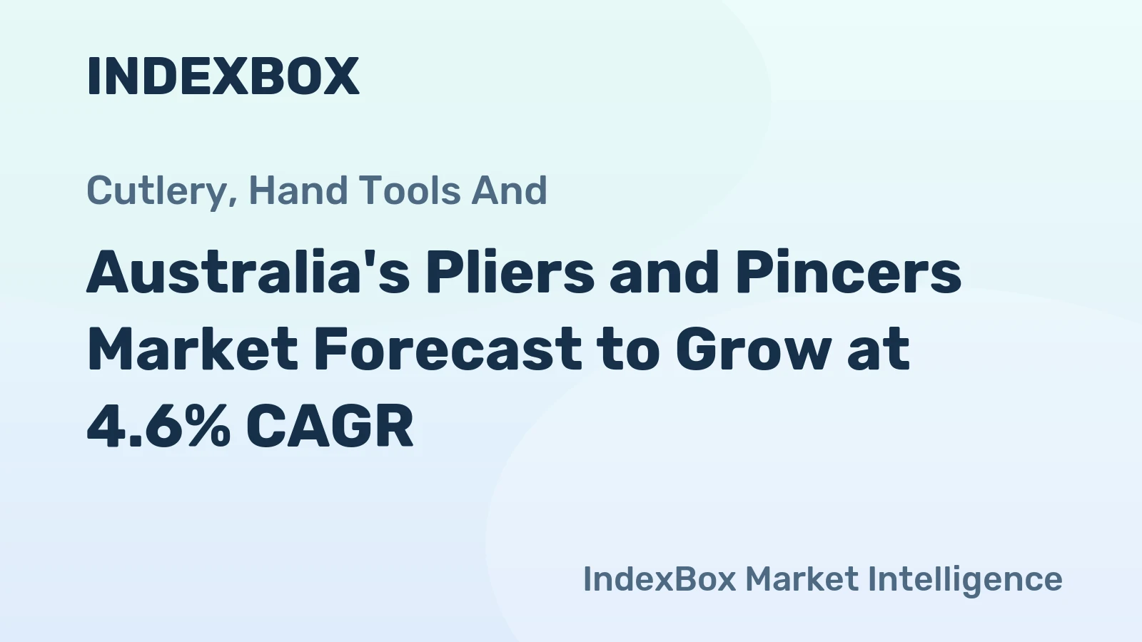 Australia's Pliers and Pincers Market Forecast to Grow at 4.6% CAGR