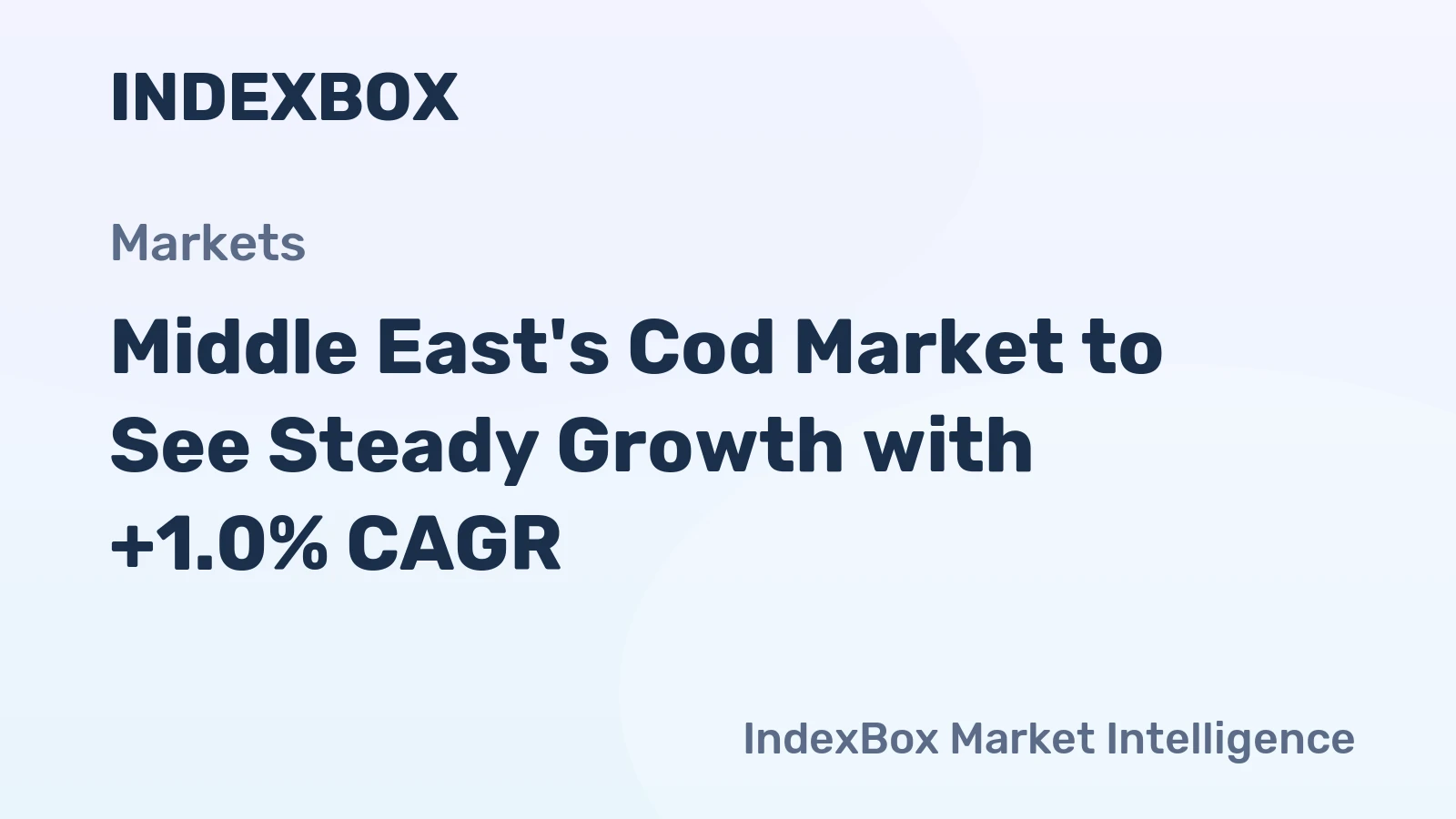 Middle East's Cod Market to See Steady Growth with +1.0% CAGR