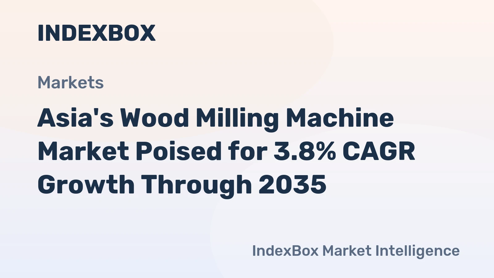Asia's Wood Milling Machine Market Poised for 3.8% CAGR Growth Through 2035