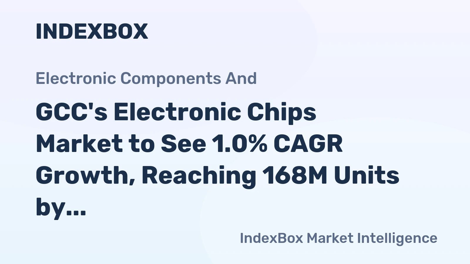 GCC's Electronic Chips Market to See 1.0% CAGR Growth, Reaching 168M Units by 2035