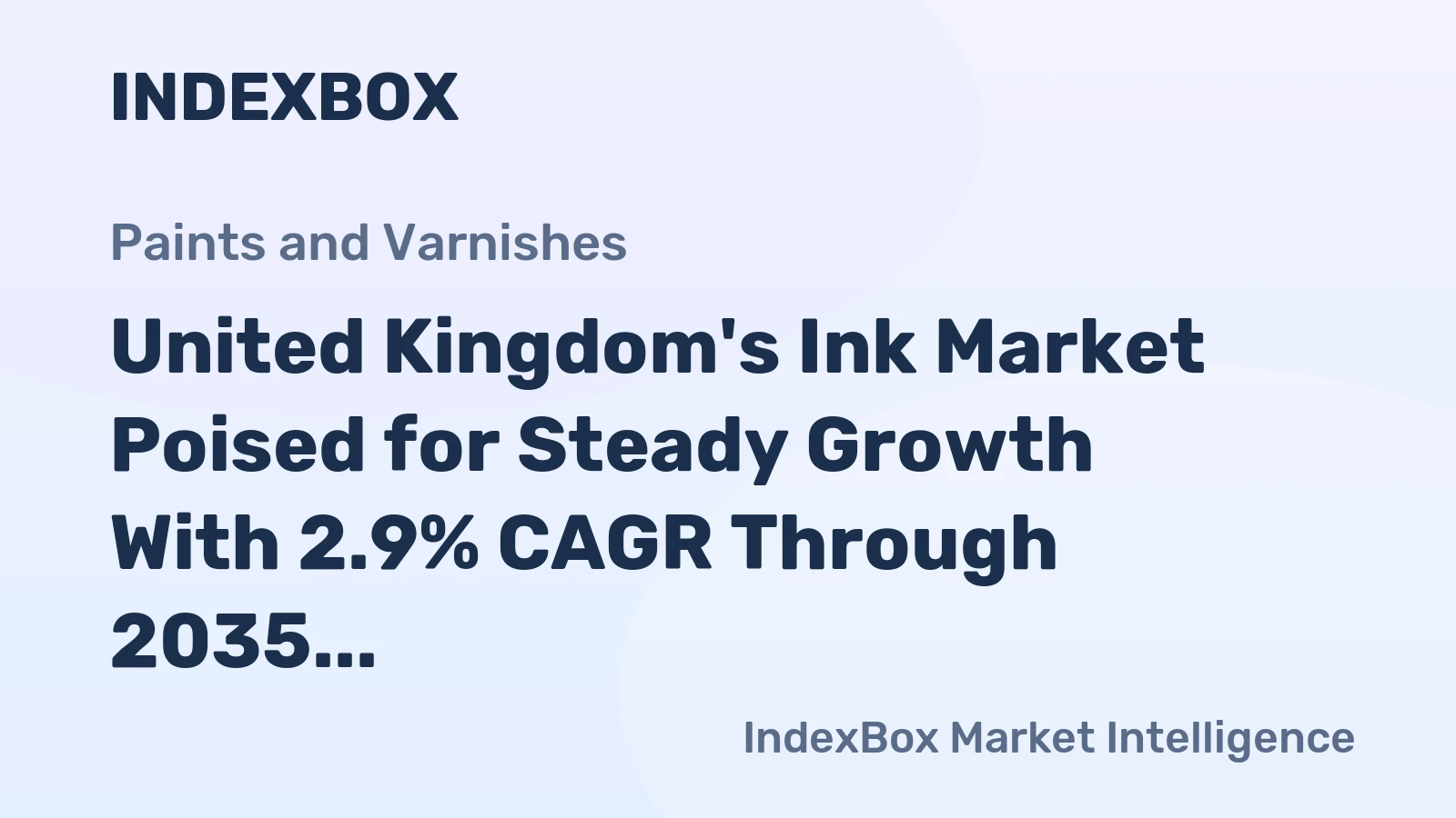 United Kingdom's Ink Market Poised for Steady Growth With 2.9% CAGR Through 2035