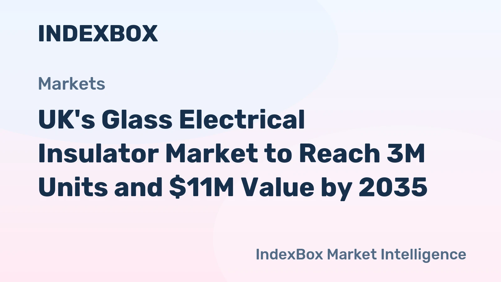 UK's Glass Electrical Insulator Market to Reach 3M Units and $11M Value by 2035