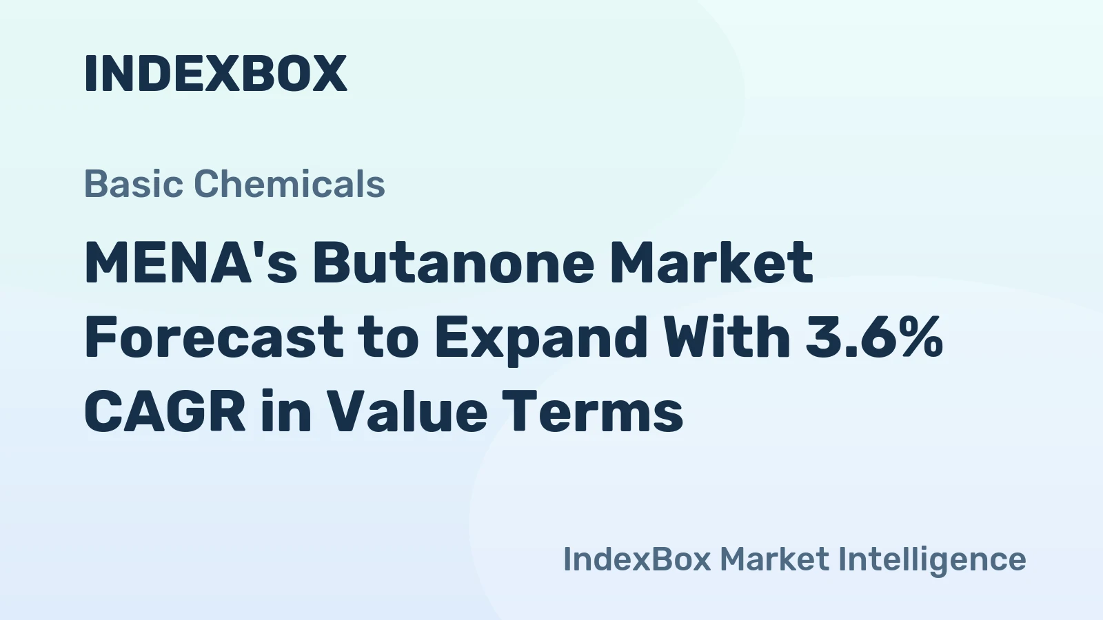 MENA's Butanone Market Forecast to Expand With 3.6% CAGR in Value Terms