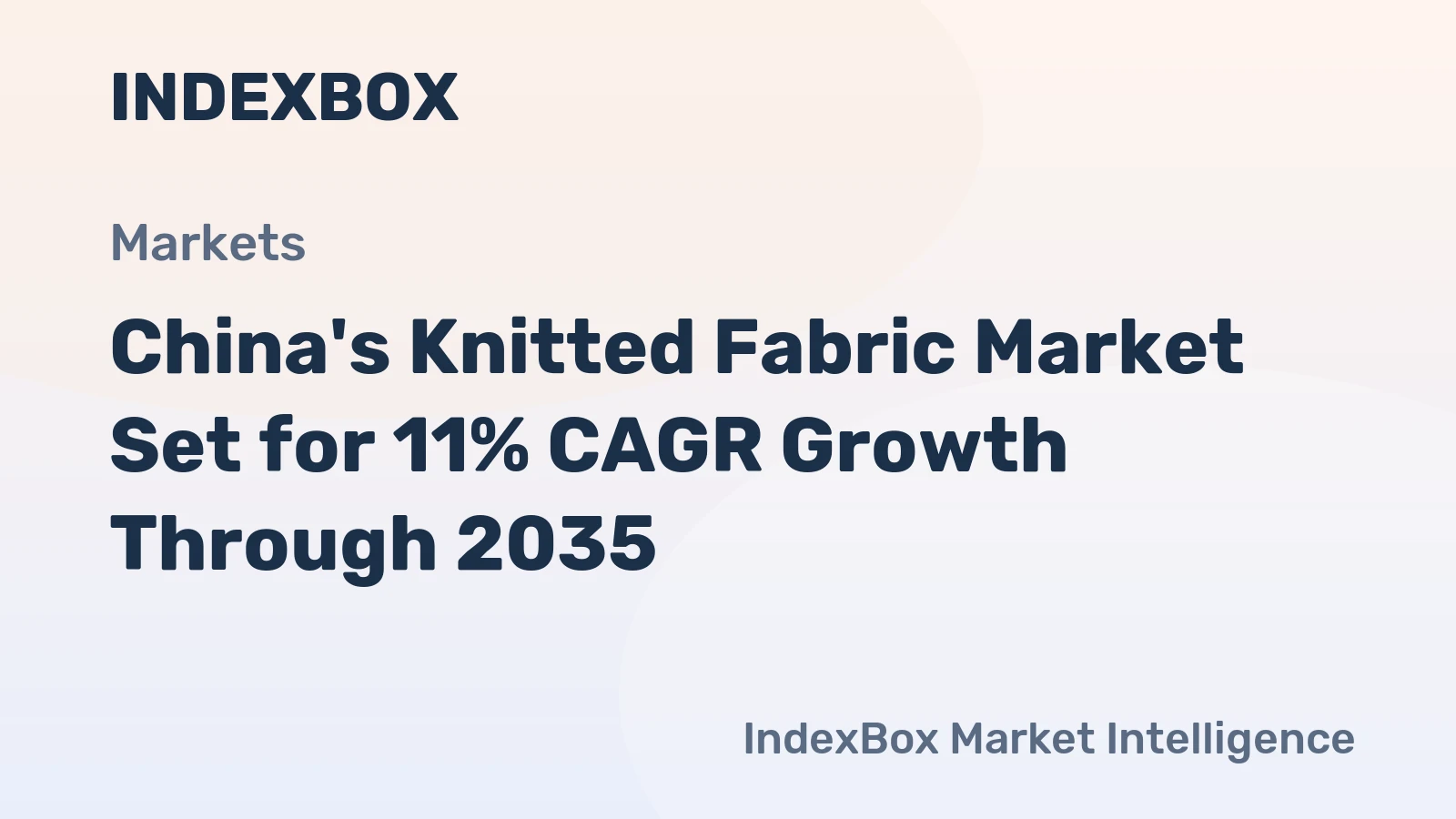 China's Knitted Fabric Market Set for 11% CAGR Growth Through 2035