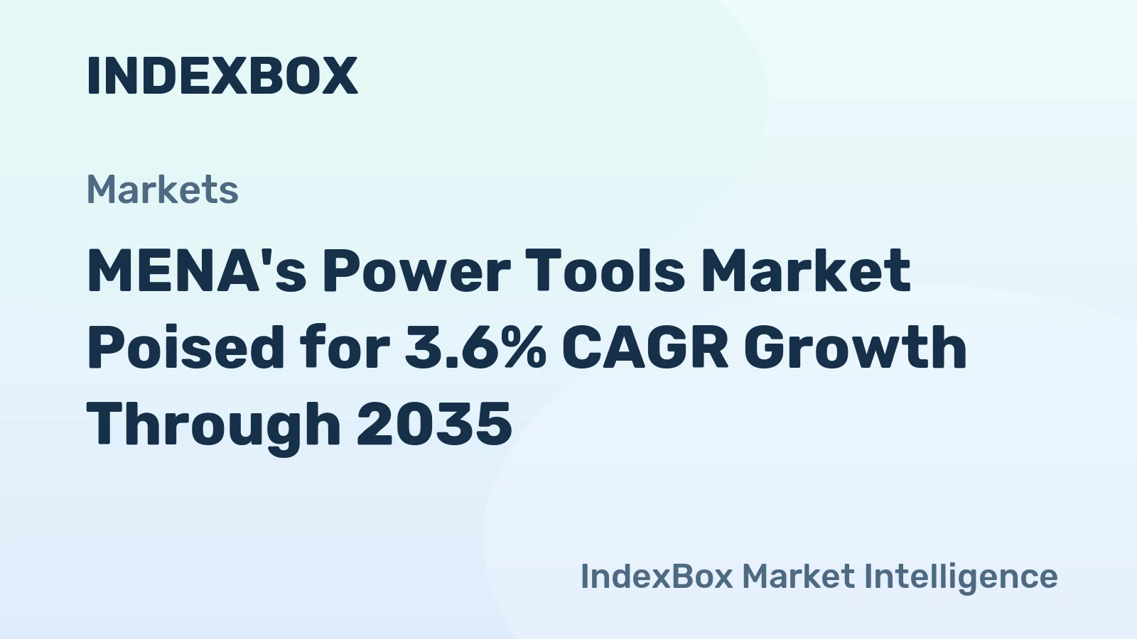 MENA's Power Tools Market Poised for 3.6% CAGR Growth Through 2035