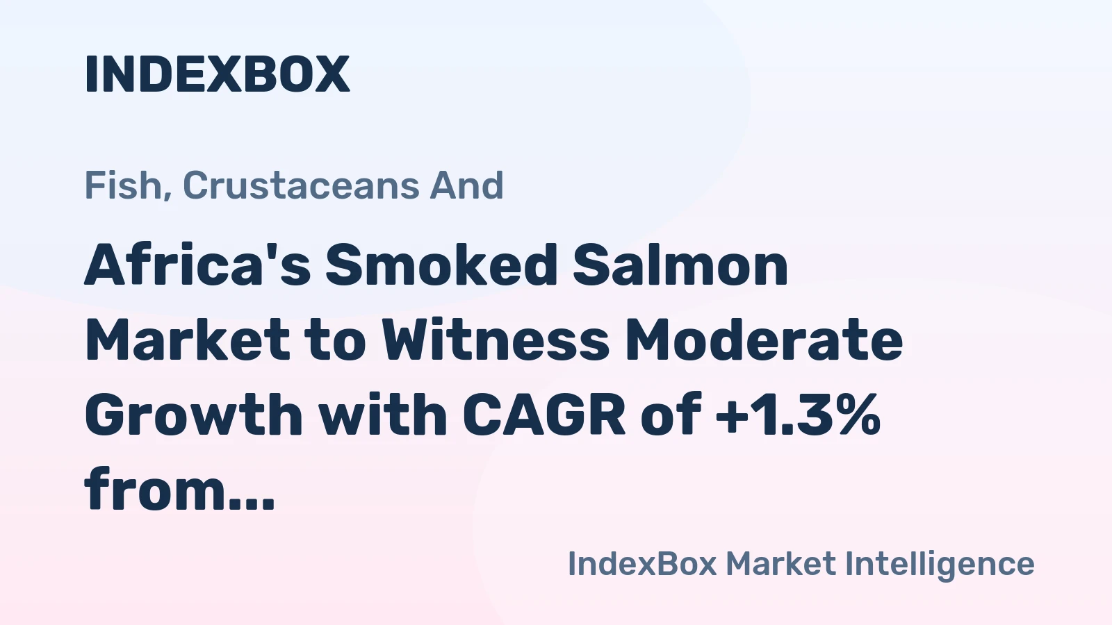 Africa's Smoked Salmon Market to Witness Moderate Growth with CAGR of +1.3% from 2024 to 2035