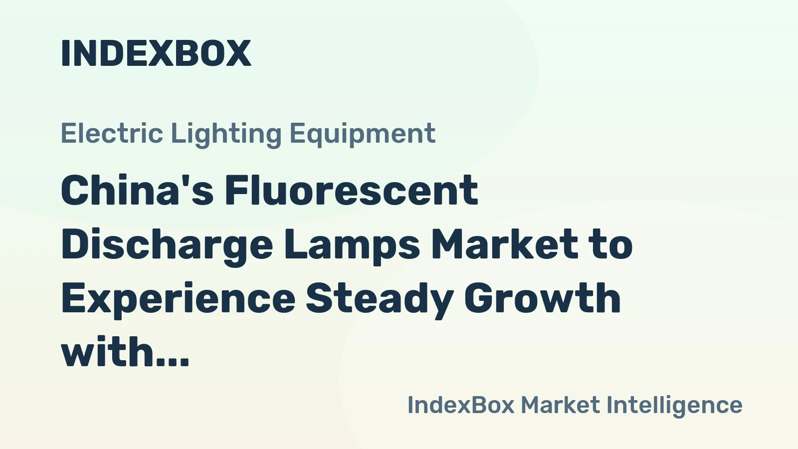 China's Fluorescent Discharge Lamps Market to Experience Steady Growth with CAGR of +5.3% from 2024 to 2035