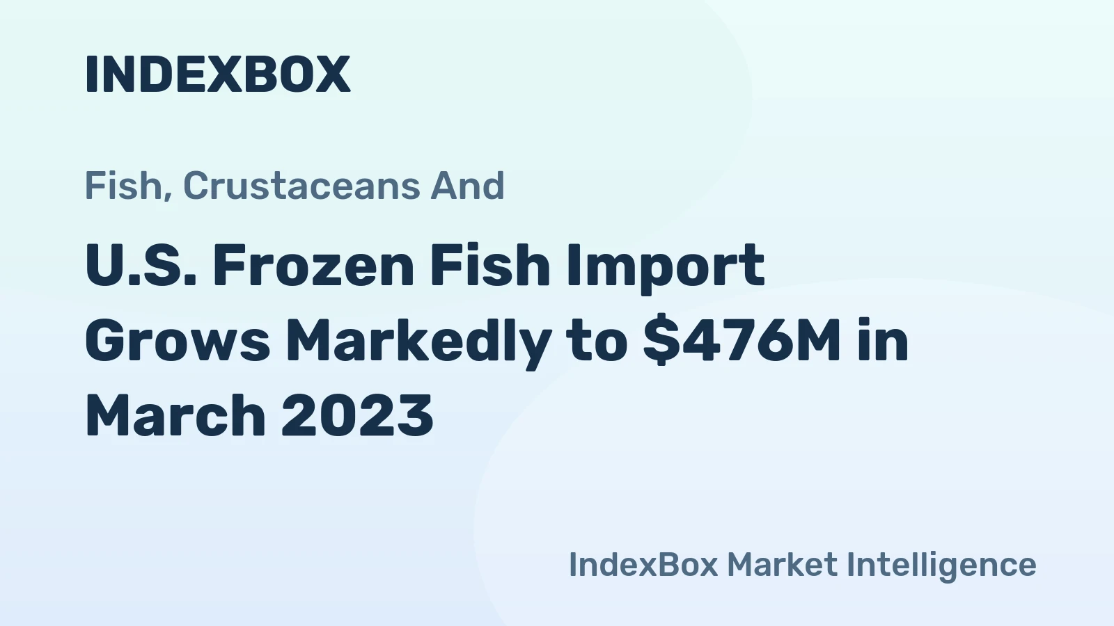 U.S. Frozen Fish Import Grows Markedly to $476M in March 2023