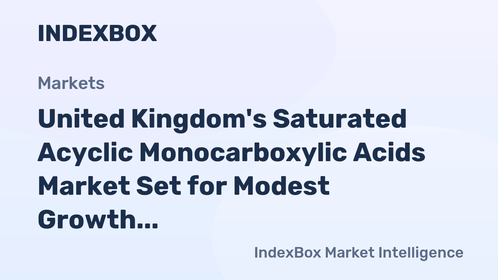United Kingdom's Saturated Acyclic Monocarboxylic Acids Market Set for Modest Growth with 1.9% CAGR in Value