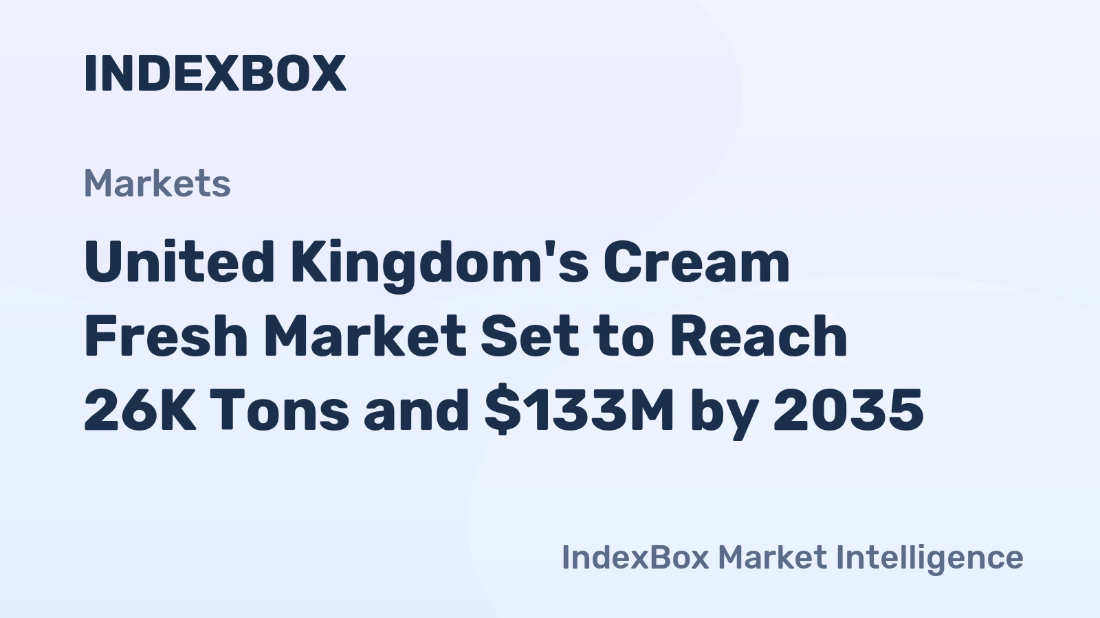 United Kingdom's Cream Fresh Market Set to Reach 26K Tons and $133M by 2035