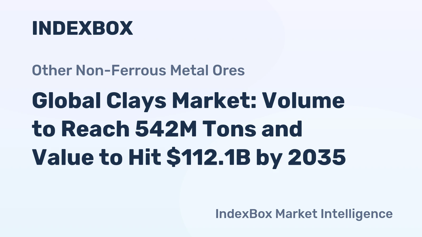 Global Clays Market: Volume to Reach 542M Tons and Value to Hit $112.1B by 2035