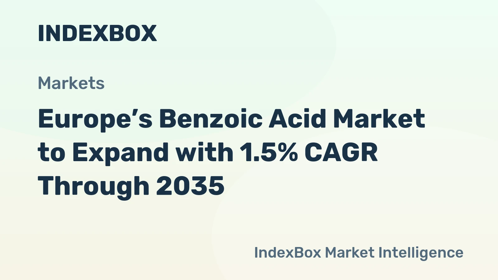 Europe’s Benzoic Acid Market to Expand with 1.5% CAGR Through 2035
