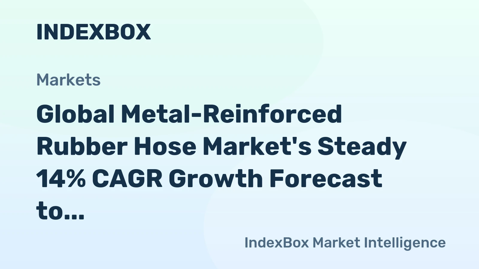 Global Metal-Reinforced Rubber Hose Market's Steady 14% CAGR Growth Forecast to 2035