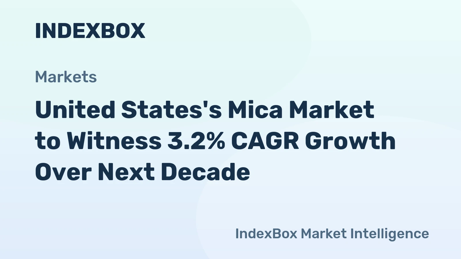 United States's Mica Market to Witness 3.2% CAGR Growth Over Next Decade