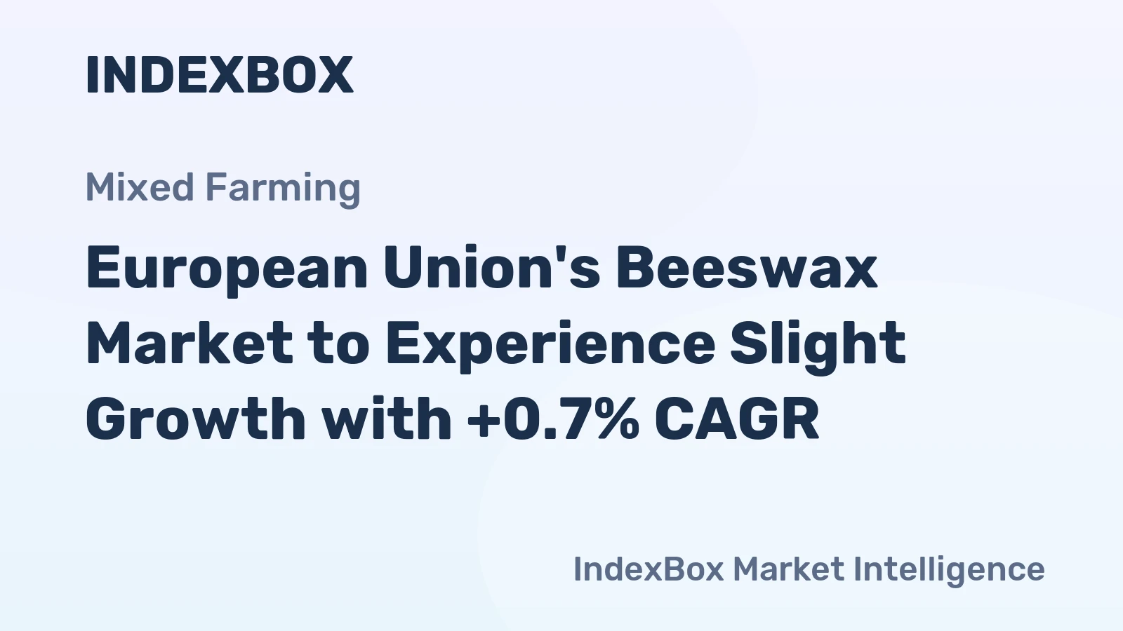 European Union's Beeswax Market to Experience Slight Growth with +0.7% CAGR