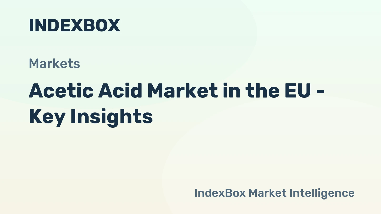 Acetic Acid Market in the EU - Key Insights