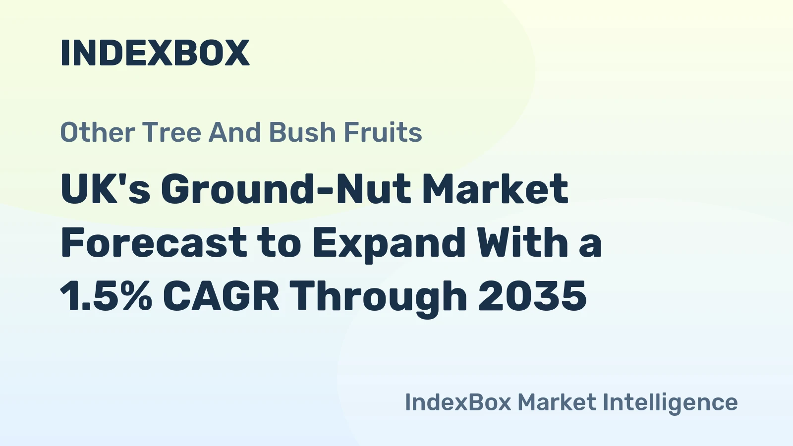 UK's Ground-Nut Market Forecast to Expand With a 1.5% CAGR Through 2035