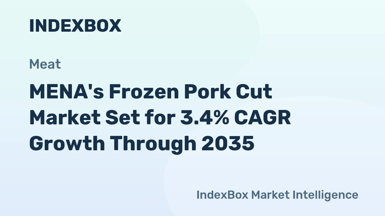 MENA's Frozen Pork Cut Market Set for 3.4% CAGR Growth Through 2035