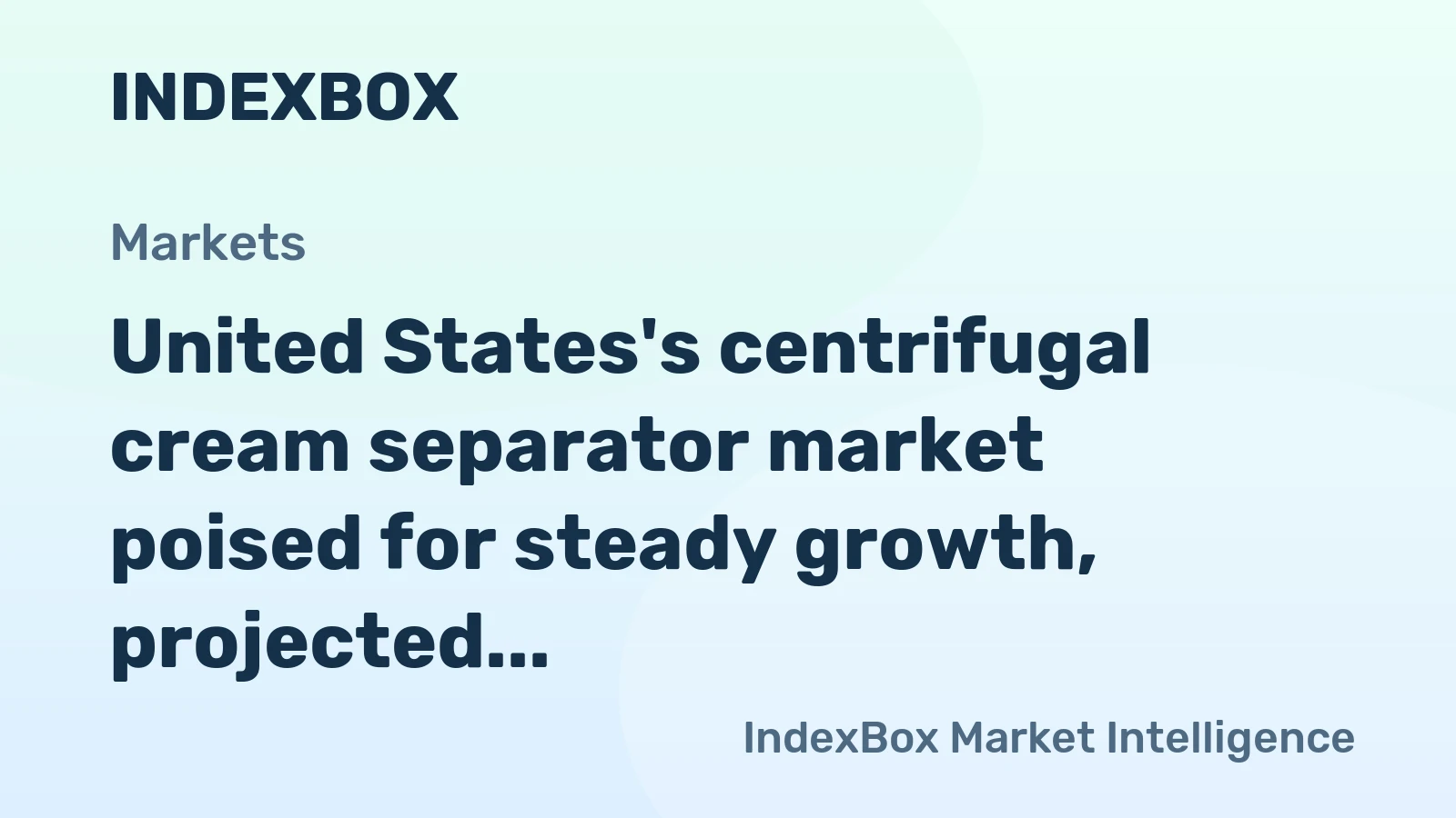 United States's centrifugal cream separator market poised for steady growth, projected to expand at a CAGR of +6.7% through 2035 driven by rising demand.