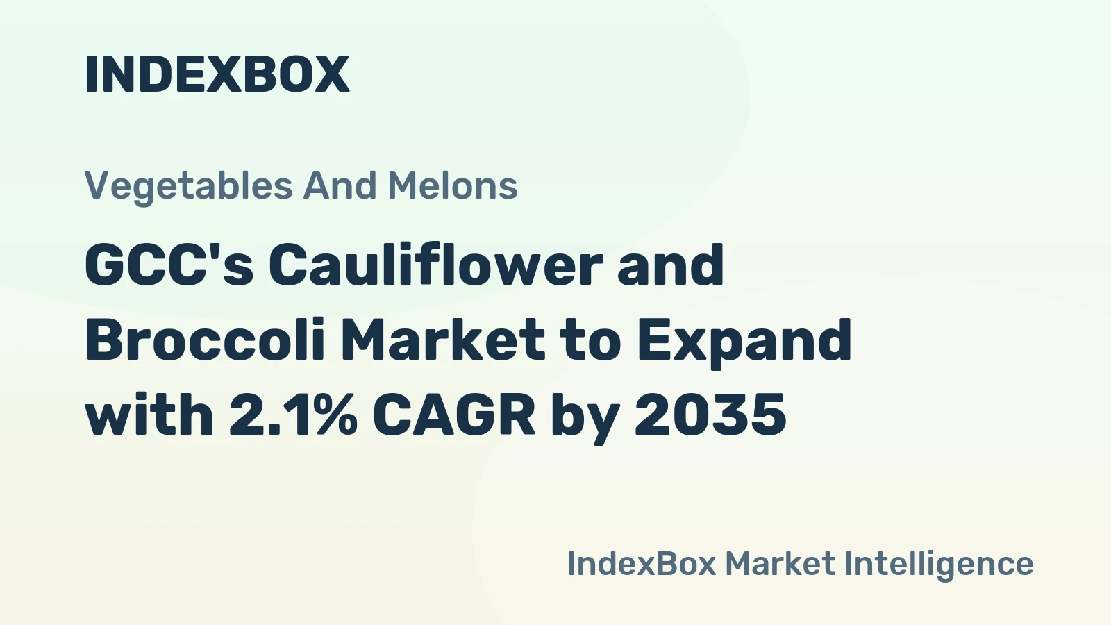 GCC's Cauliflower and Broccoli Market to Expand with 2.1% CAGR by 2035