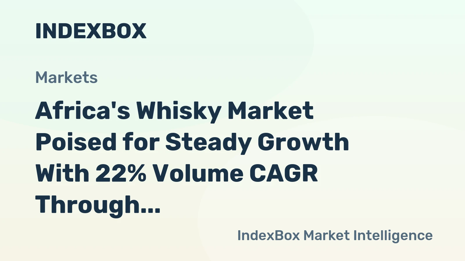 Africa's Whisky Market Poised for Steady Growth With 22% Volume CAGR Through 2035