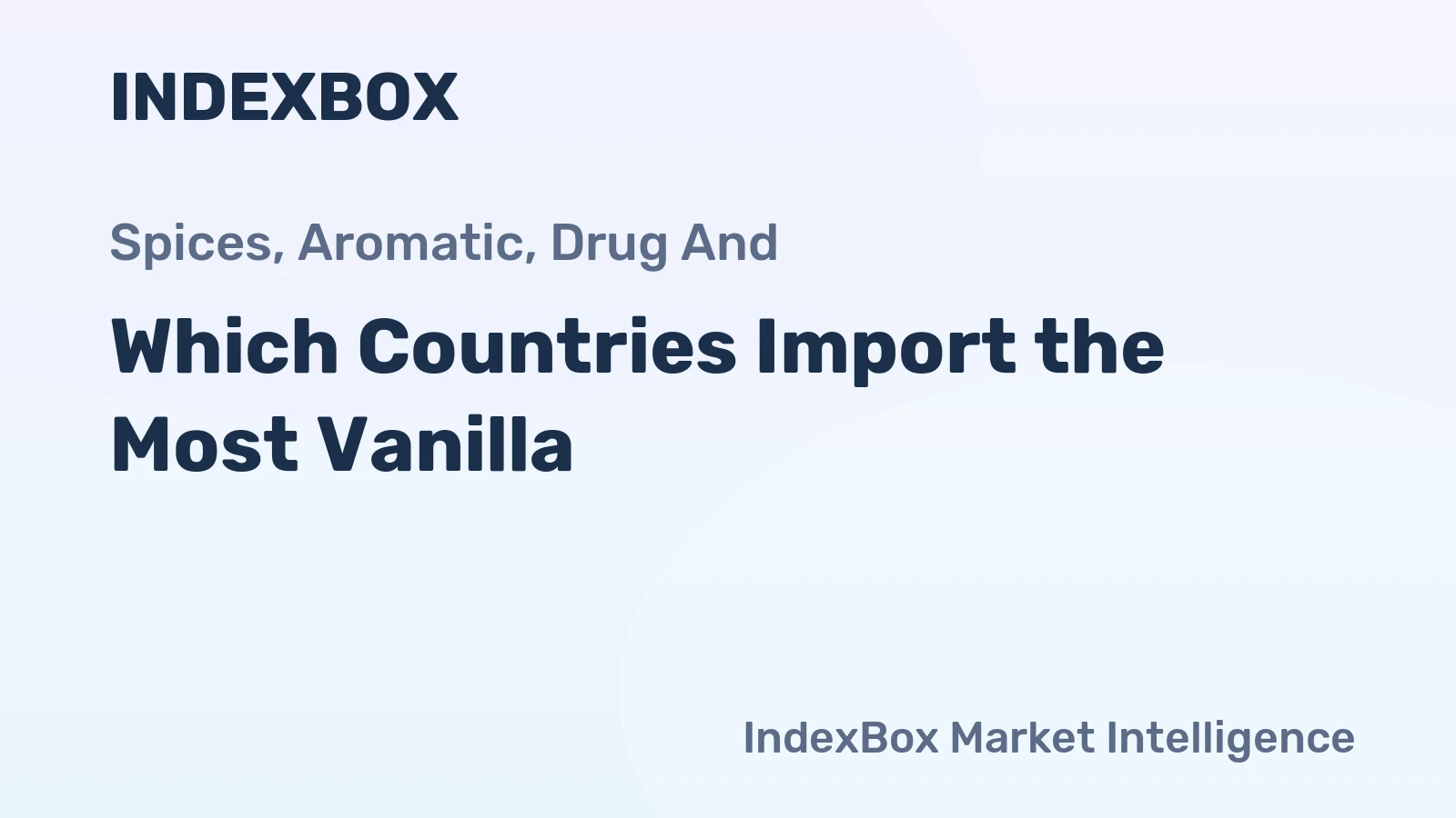Which Countries Import the Most Vanilla?
