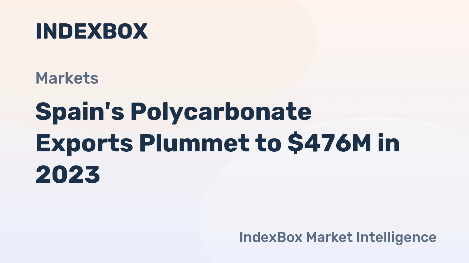 Spain's Polycarbonate Exports Plummet to $476M in 2023