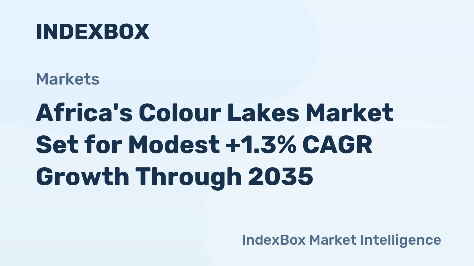 Africa's Colour Lakes Market Set for Modest +1.3% CAGR Growth Through 2035