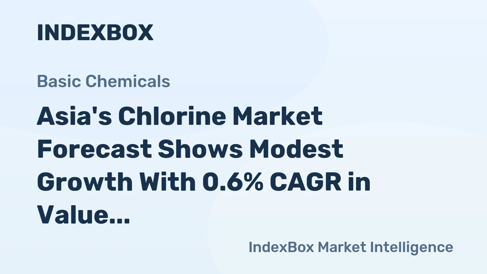Asia's Chlorine Market Forecast Shows Modest Growth With 0.6% CAGR in Value Through 2035