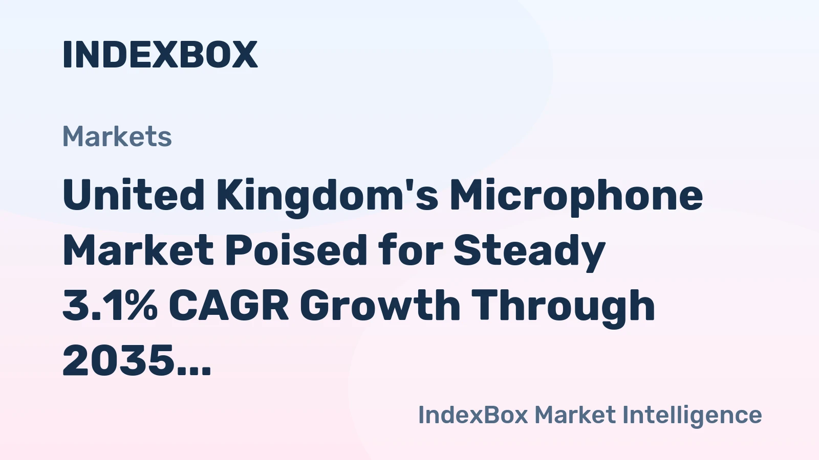 United Kingdom's Microphone Market Poised for Steady 3.1% CAGR Growth Through 2035