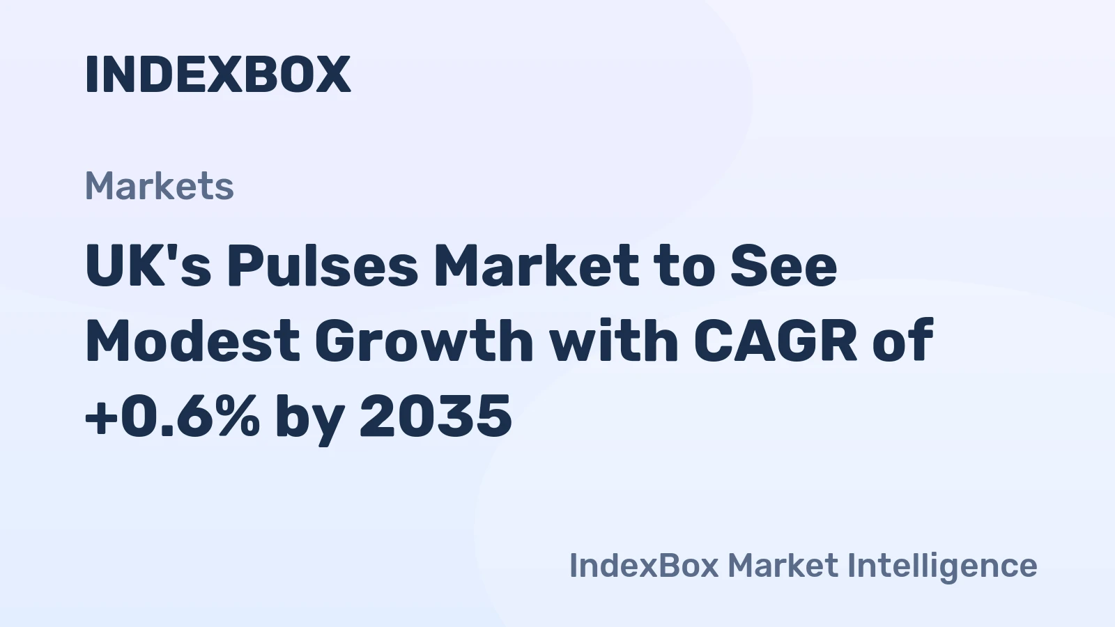 UK's Pulses Market to See Modest Growth with CAGR of +0.6% by 2035