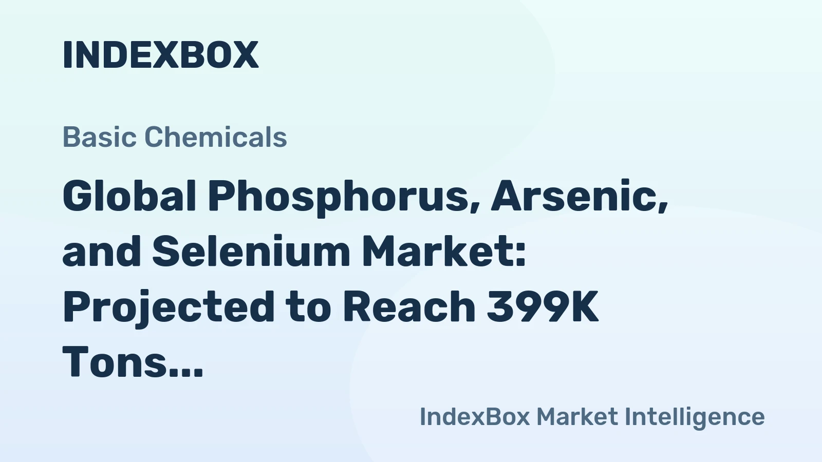 Global Phosphorus, Arsenic, and Selenium Market: Projected to Reach 399K Tons by 2035, Valued at $2.7B
