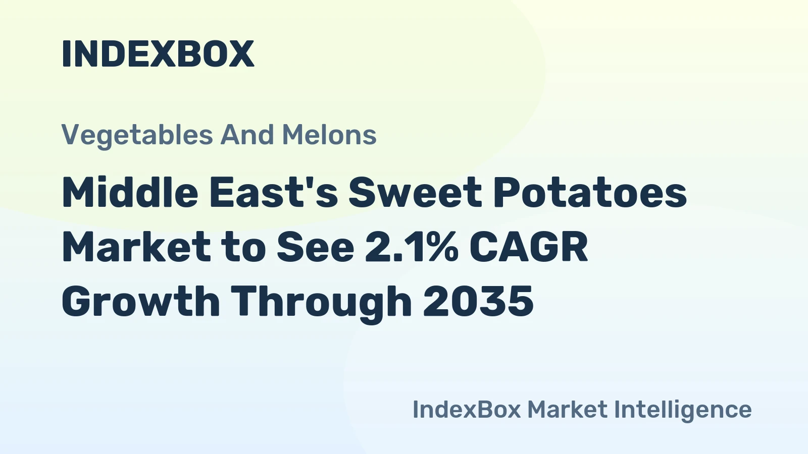Middle East's Sweet Potatoes Market to See 2.1% CAGR Growth Through 2035